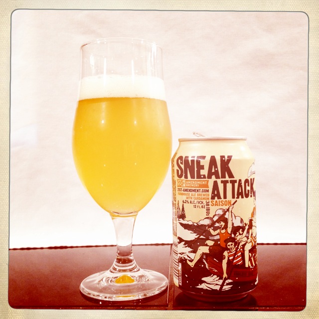 NorCal Beer Blog: 21st Amendment Brewery Sneak Attack Saison