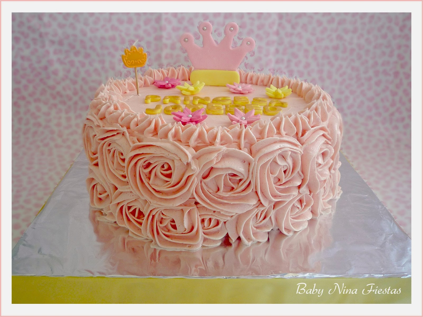 Baby Nina Fiestas: Tarta rosas para Jokebed