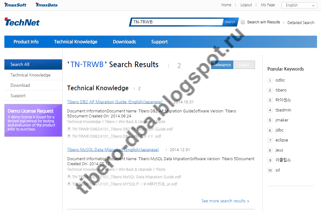 Tibero: Tibero - как альтернатива Oracle / MySQL / IBM DB2
