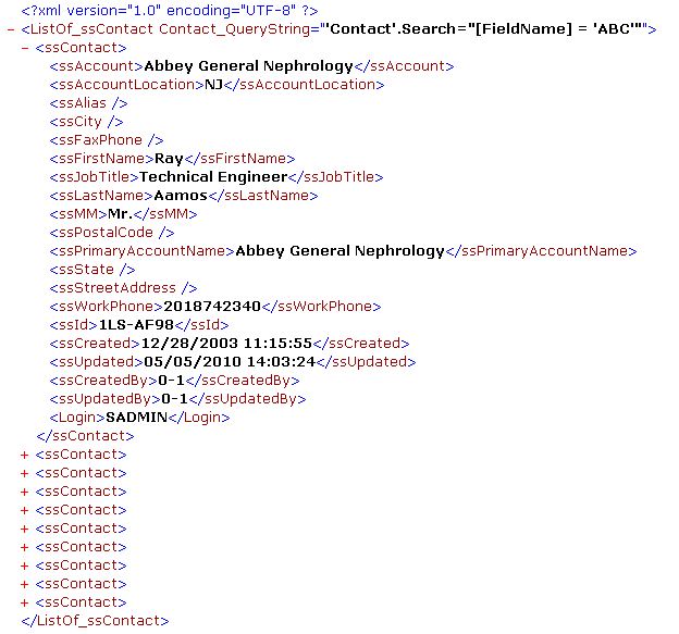 Siebel Notebook: BIP: How to Create XML Data from Integration Object in Siebel 8.1.1.10