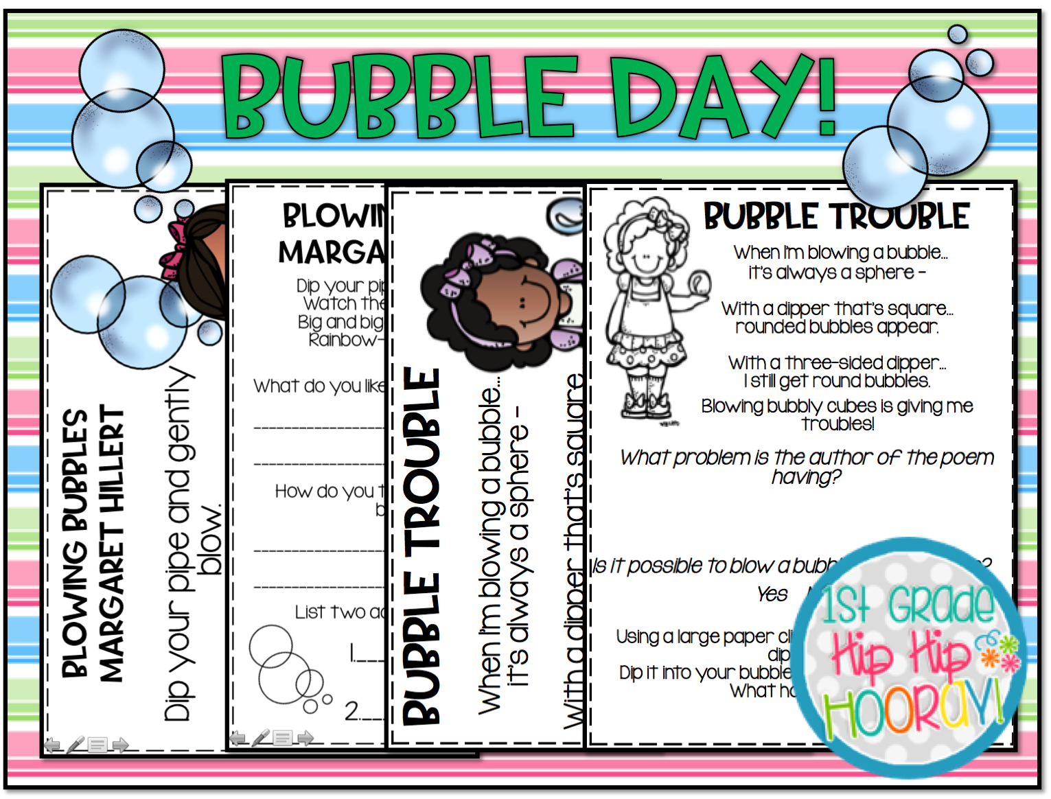 1st Grade Hip Hip Hooray!: Bubble Bubble...Let's Discover!