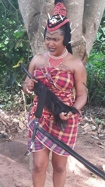 Photos: The Making Of Land Of Witches Nollywood Movie Starring Ebele ...