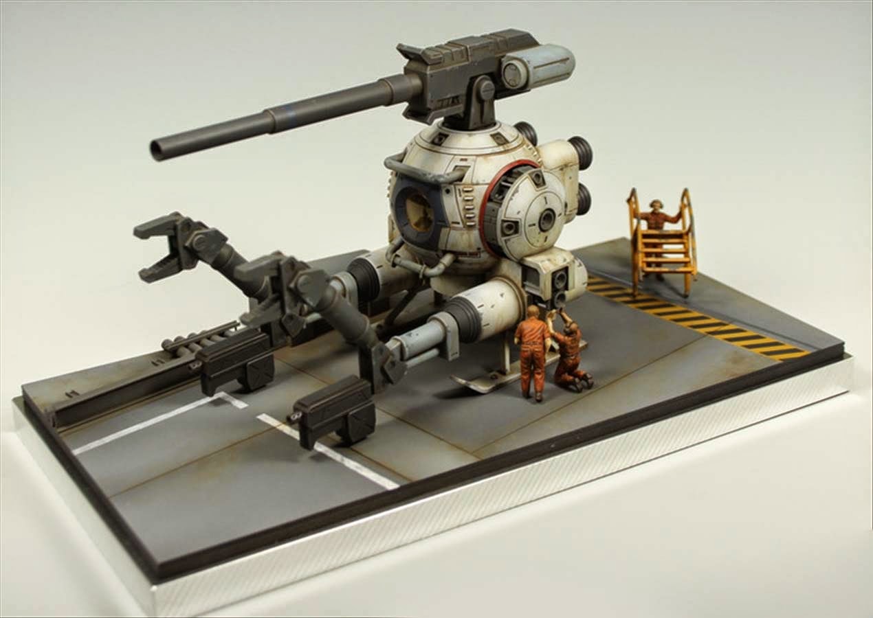 Custom Build: HG 1/144 RB-79 Ball Gundam Thunderbolt Ver. with Diorama