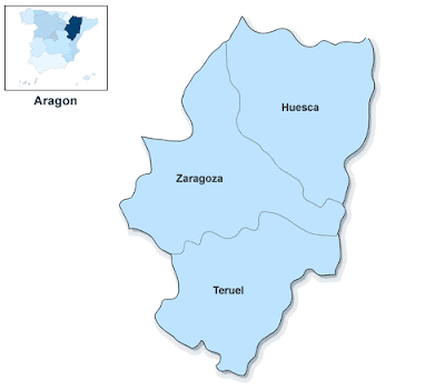 Aragon Map Pictures and Information | Map of Spain Pictures and Information