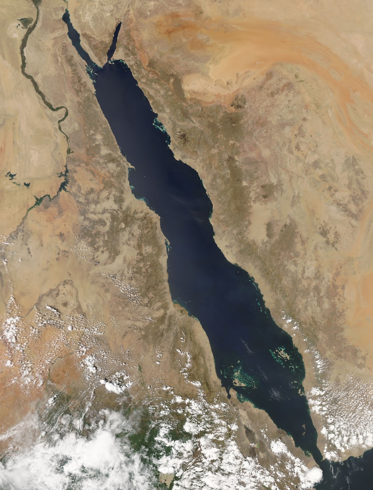 Hedgait هيدقايت ሄድጋይት: The RED SEA: NASA IMAGE