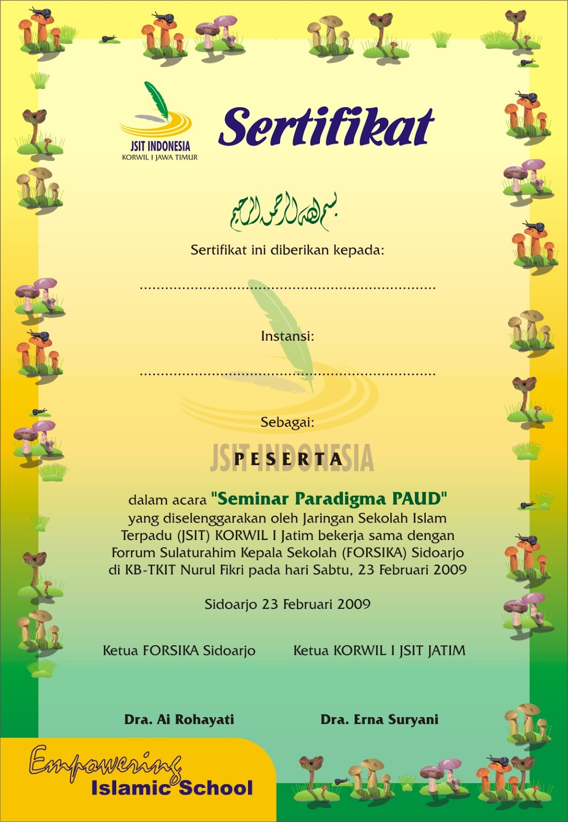 Sertifikat & Piagam Murah di Jakarta ~ Jaya Digital » Jasa Fotocopy ...