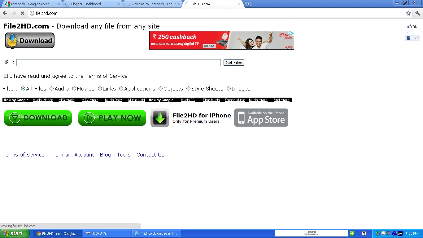 Tricks: Trick to download all files of a Website