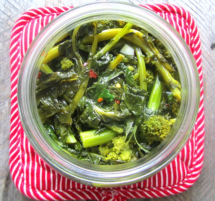 Pickled Rapini (Broccoli Rabe)