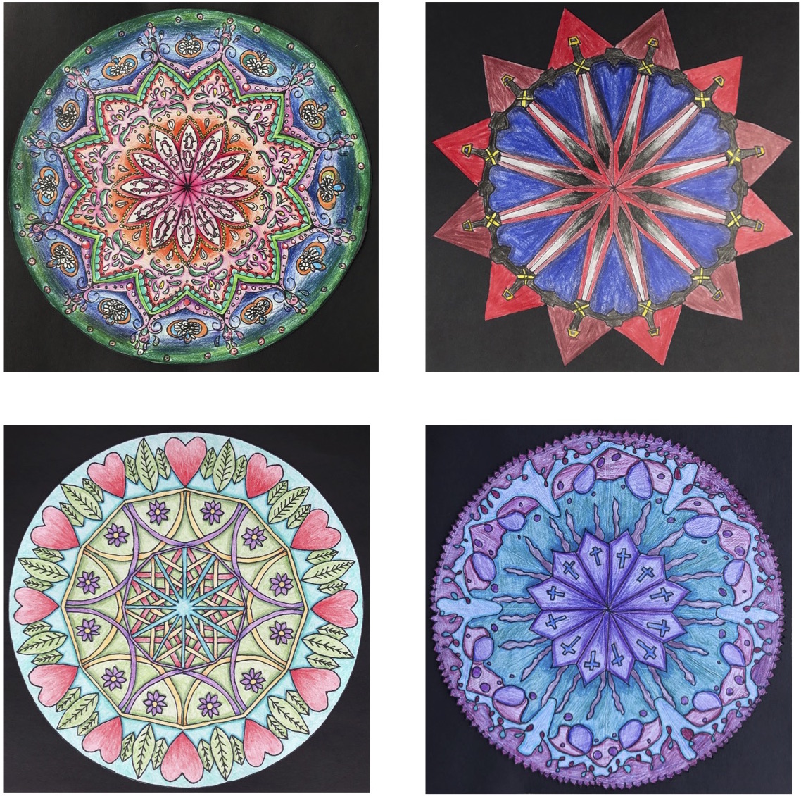 The Rolling Artroom: Radial Designs (7th-12th General Art)