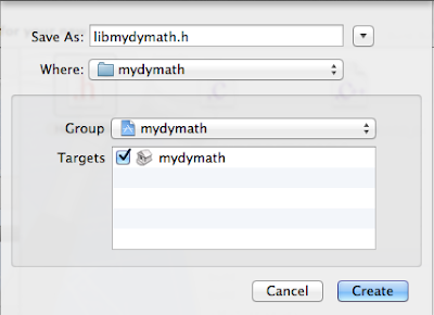 Create C Program with Dynamic Library using Xcode in Mac OS X