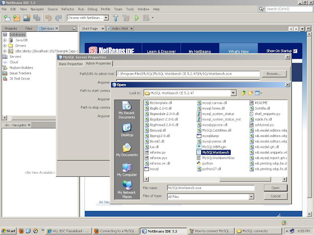 How To Register Mysql Database Server And Mysql Workbench With Netbeans Ide