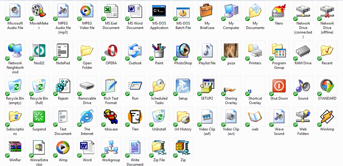 Desarrollo Android: Pack de iconos windows, programas, varios
