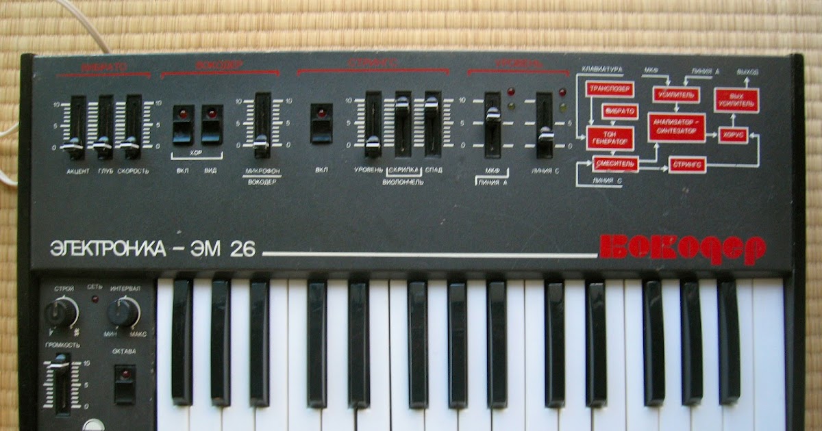 MATRIXSYNTH: Soviet Electronika EM-26 Vocoder with Original Canvas Gig Bag