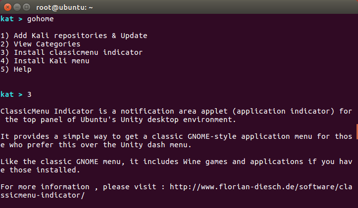 Hướng dẫn cài đặt Katoolin trên Ubuntu