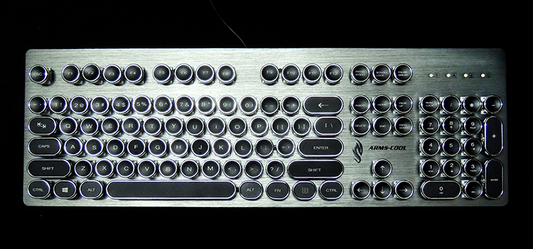 Altkey: 104 Keys Vintage Steampunk typewriter keyboard with RGB ...
