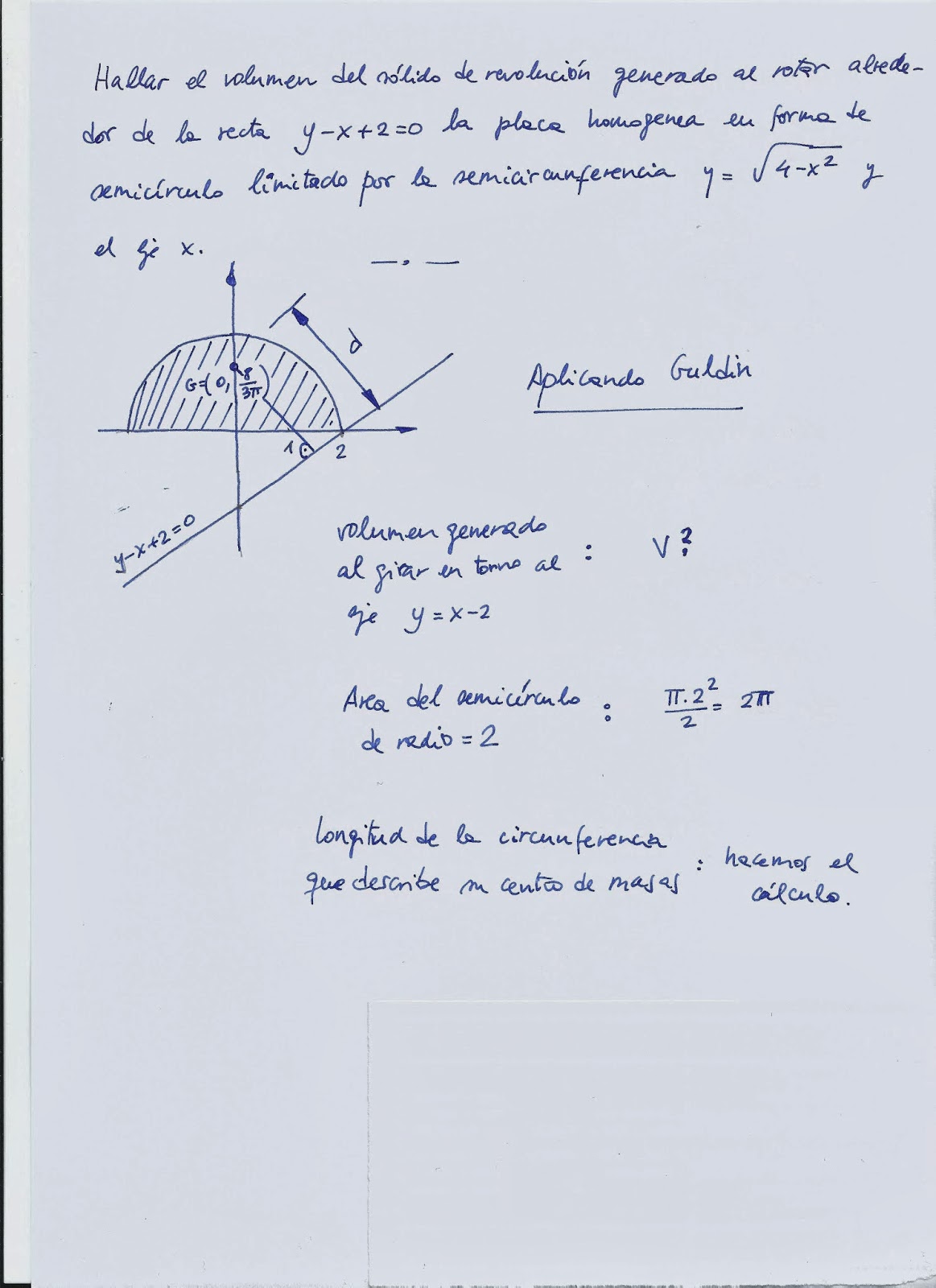 el blog del profe de matemáticas: APLICACIÓN DEL TEOREMA DE GULDIN II