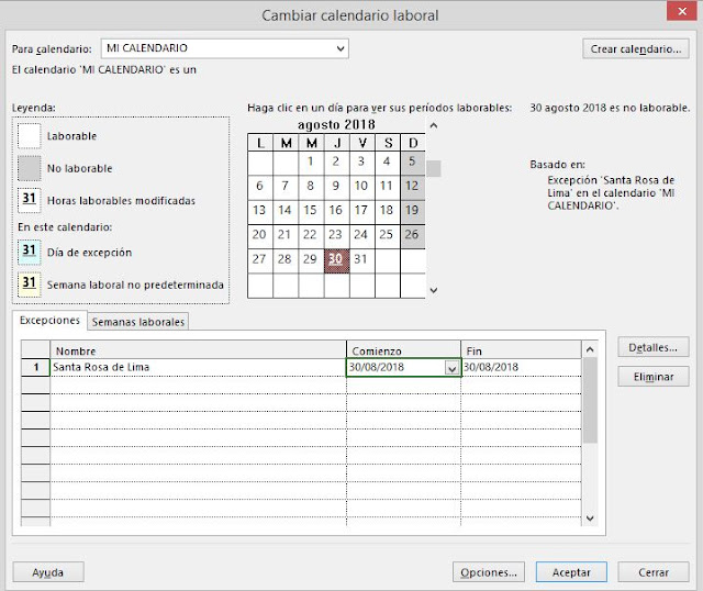 MUNDO PROJECT: CREAR UN CALENDARIO EN MICROSOFT PROJECT