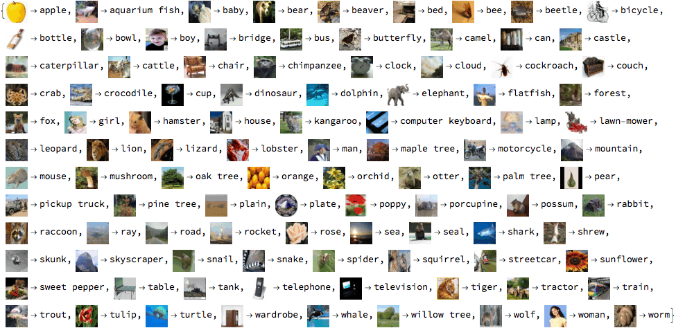 適当実装ブログ: CIFAR-100を畳み込みニューラルネットワークで認識