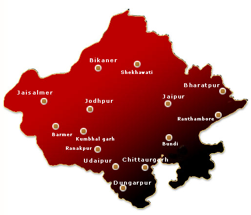 Tourist Places: Rajasthan | Rajasthan Map | Rajasthan Tourism
