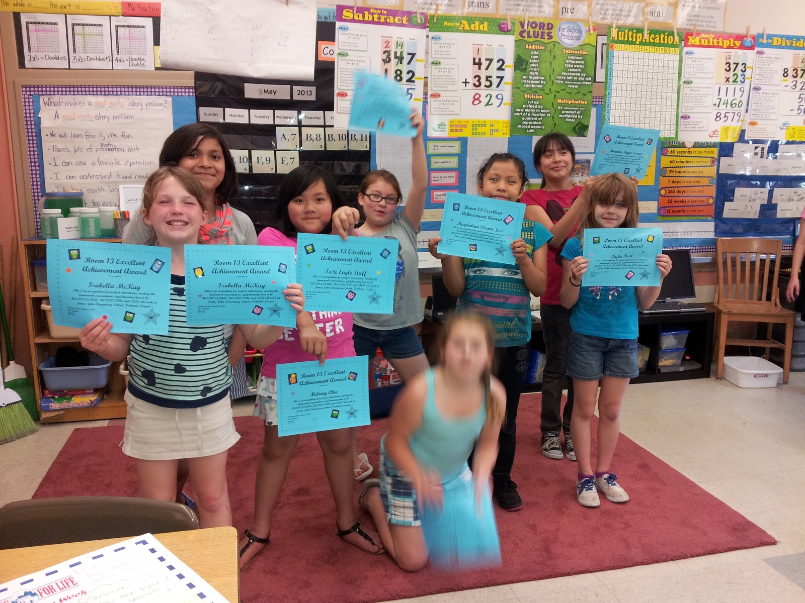 Ms Harolds Fabulous Fourth Graders: Last Weeks Award Winners!