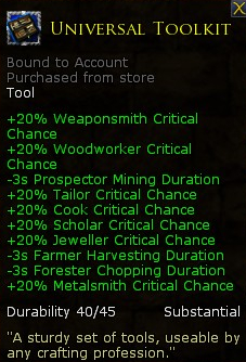 Supergirl of Lorien: Crafting toward Mordor with a Universal Toolkit