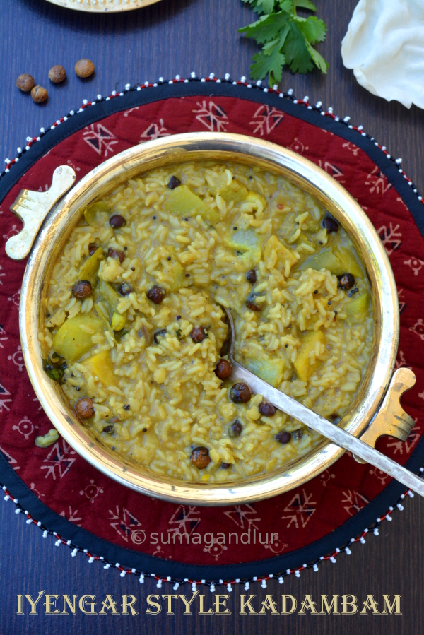 Veggie Platter: A - Z Rice Dishes ~ I for Iyengar Style Kadambam