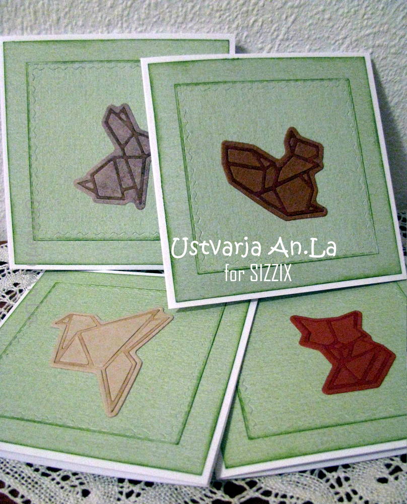 Ustvarja An.La: {Sizzix} Origami Style Animals
