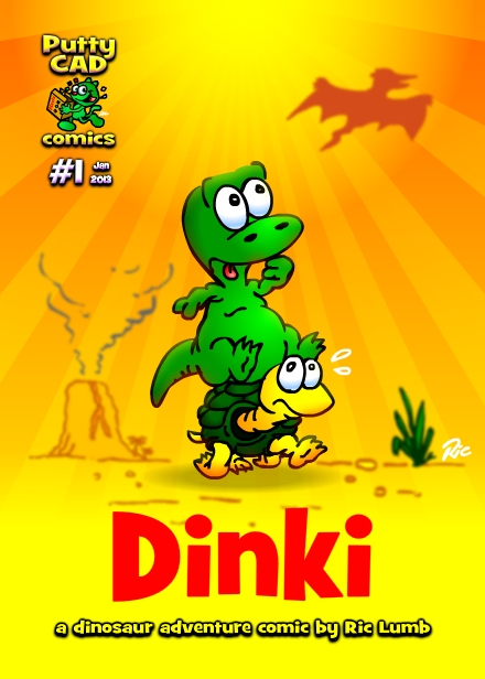 Putty CAD: Dinki comic Issue #1 cover art!