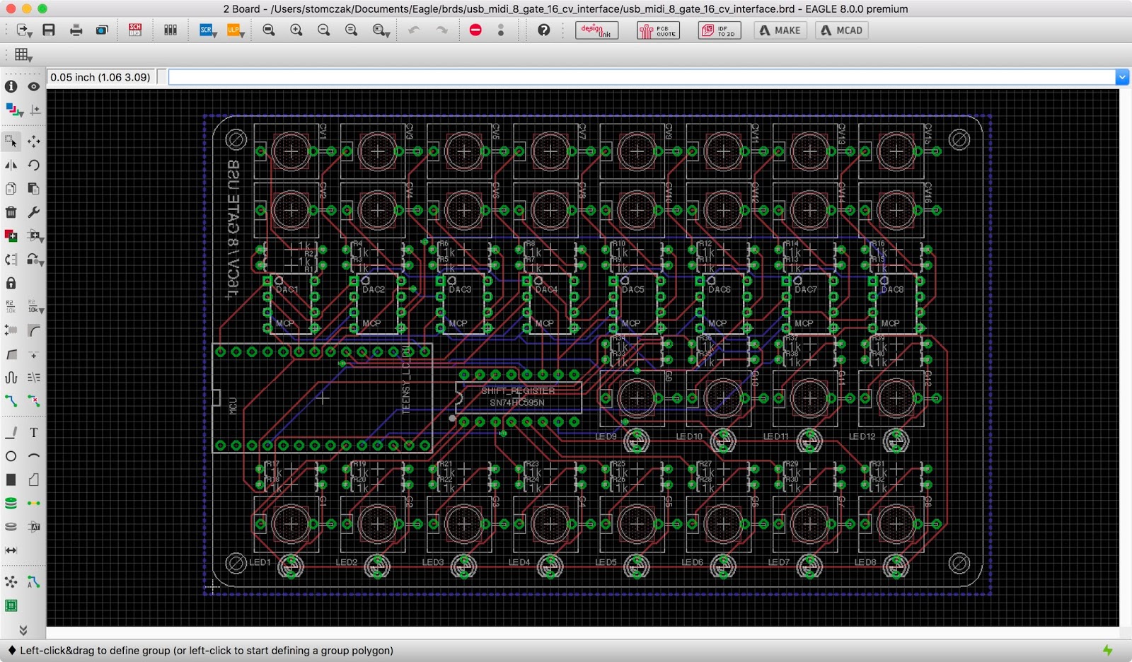 little-scale: 12 Gate 16 CV USB MIDI Interface: BOM, Build Guide ...