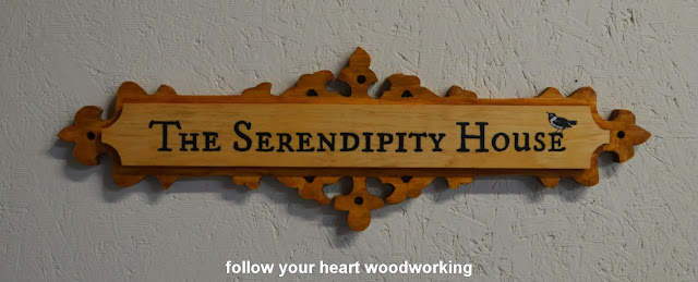 follow your heart woodworking: The Serendipity House - A shaped sign ...