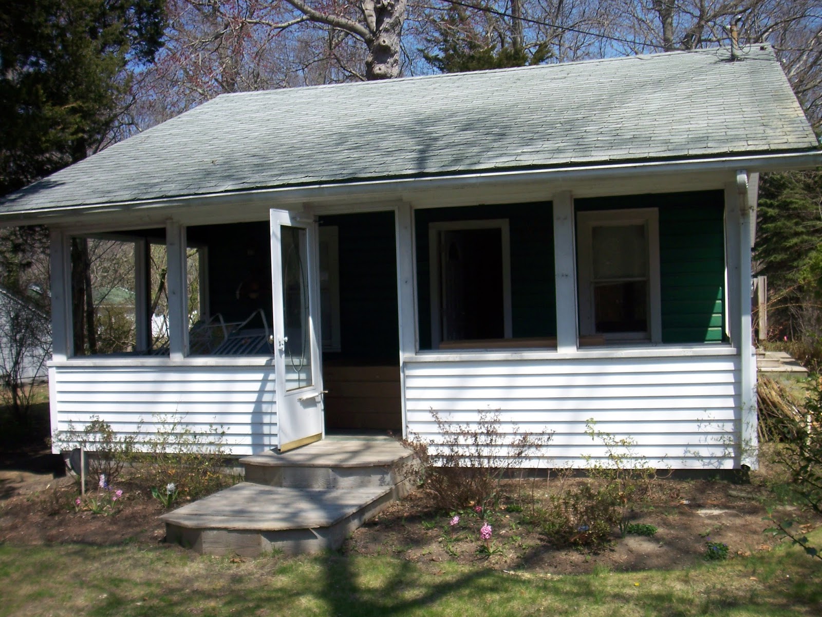 cottage porch windows installation
