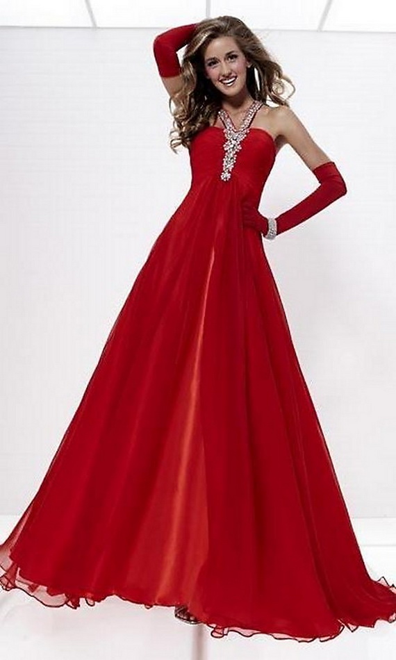Hairstyle Review and Pictures: Women Red Long Evening Dresses 2012-2013