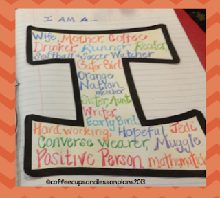 Writer's Notebooks.. I am.. - Coffee Cups and Lesson Plans