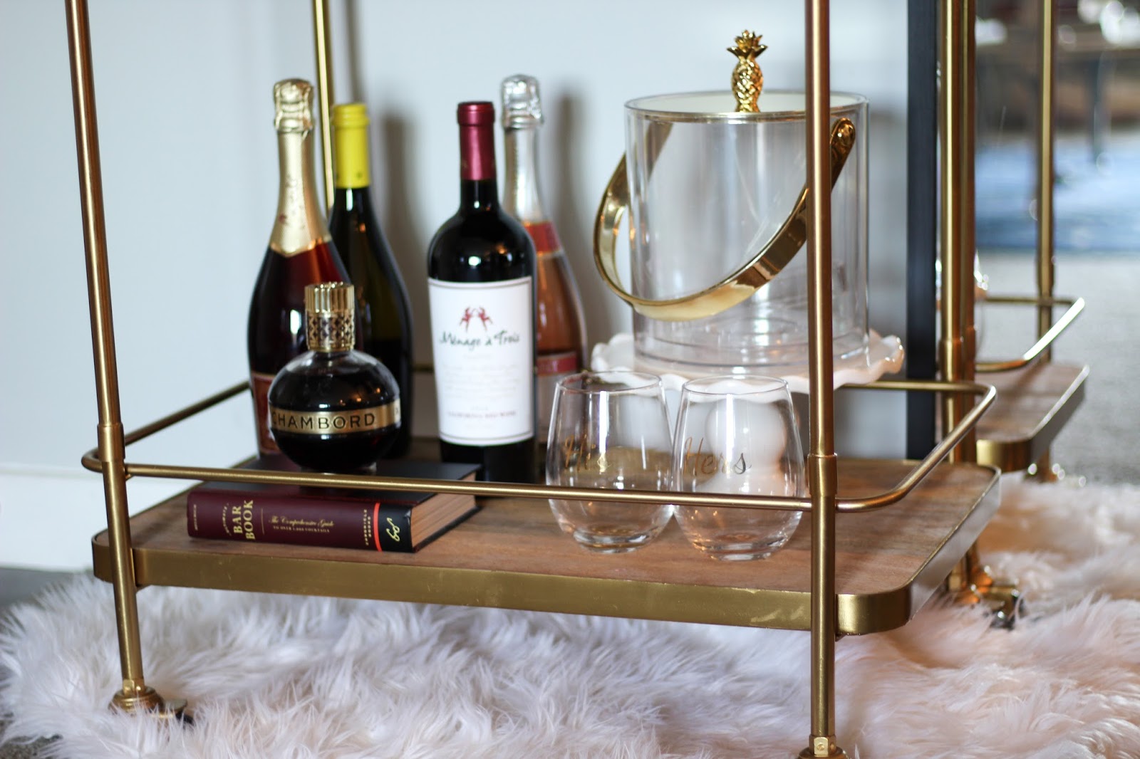 PREPPY FARMHOUSE BAR CART | A Classy Fashionista