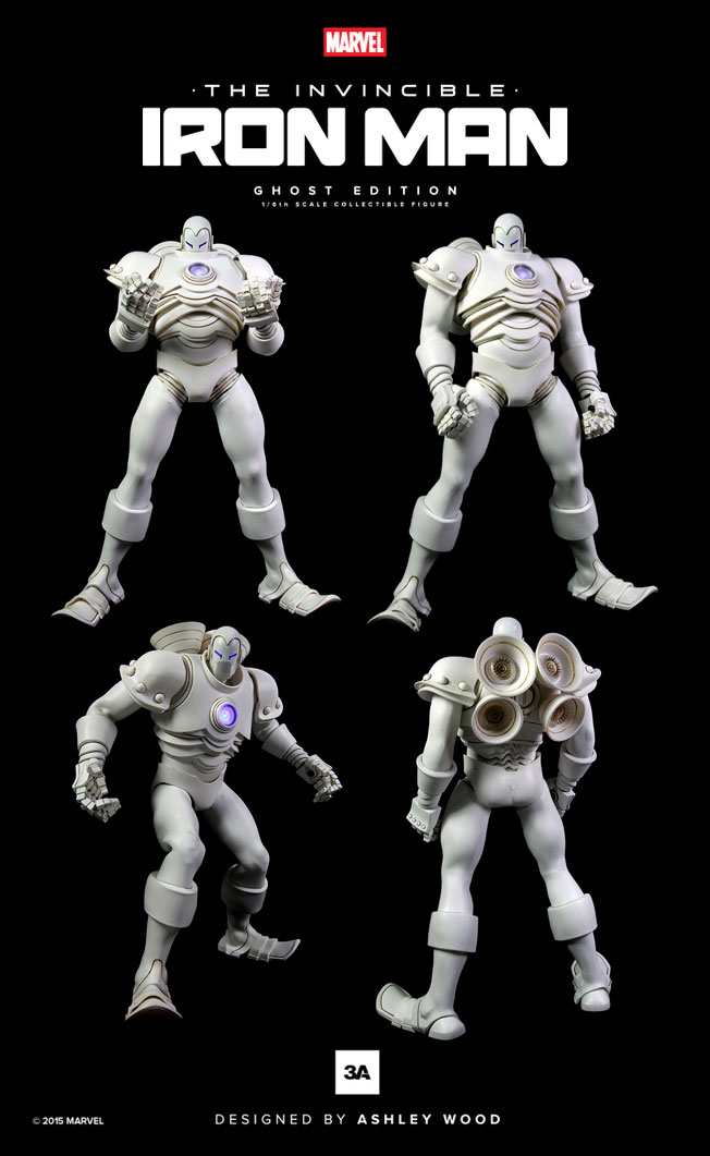 GHOST IRON MAN 1/6 by ThreeA Toys