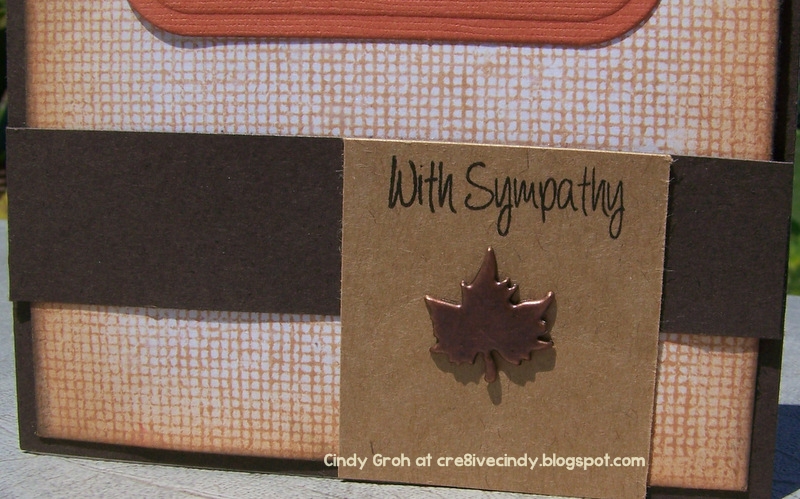 Cre8iveCindy: Fall With Sympathy Card