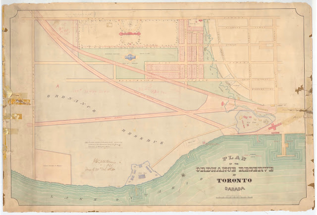 Fort York and Garrison Common Maps: 1862 Dennis: Plan of the Ordnance ...