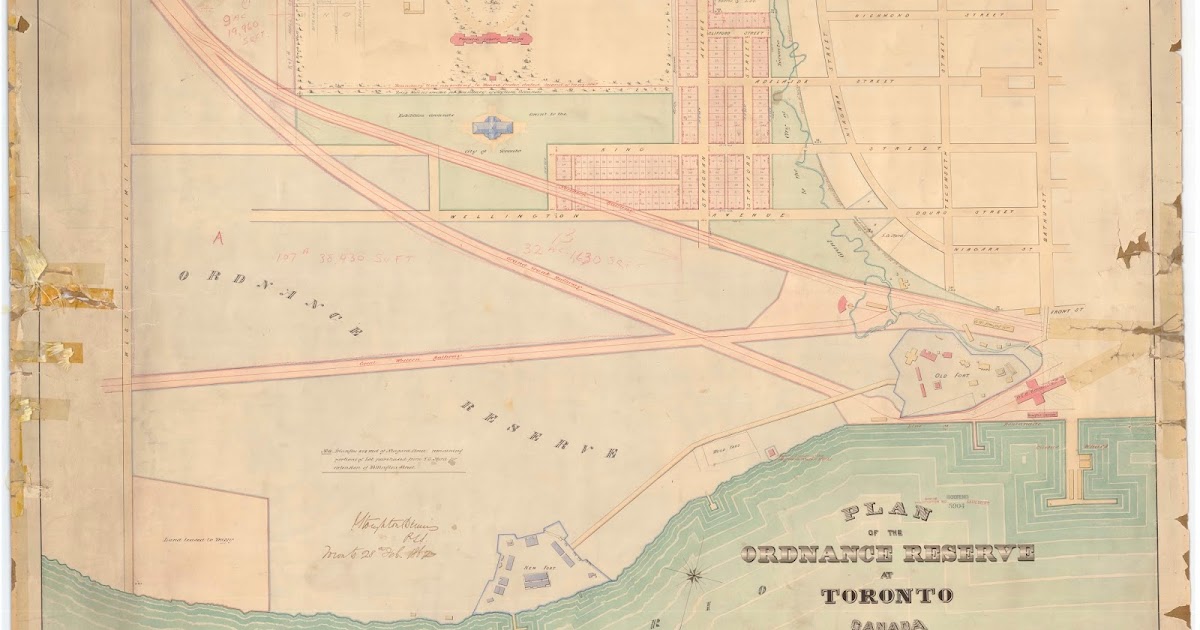 Fort York and Garrison Common Maps: 1862 Dennis: Plan of the Ordnance ...