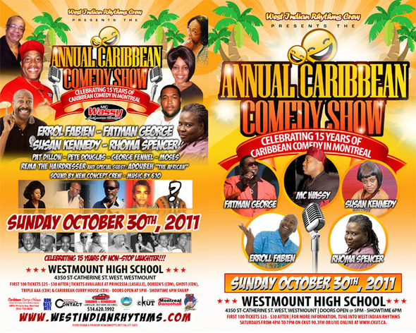 MontrealDancehallTV: WEST INDIAN RHYTHMS: ANNUAL CARIBBEAN COMEDY SHOW
