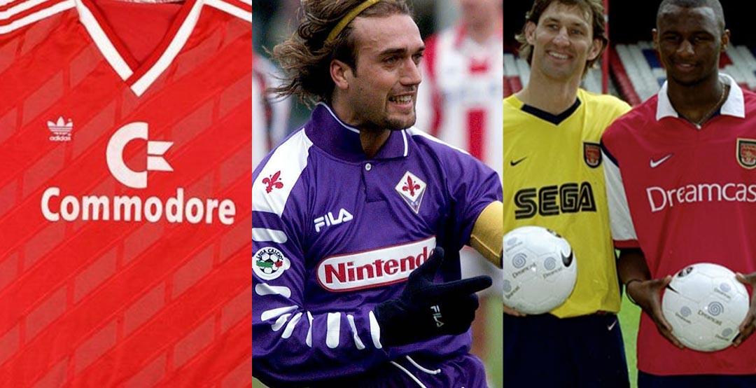 Best Of | Football Kits With Video Game Sponsors - Footy Headlines