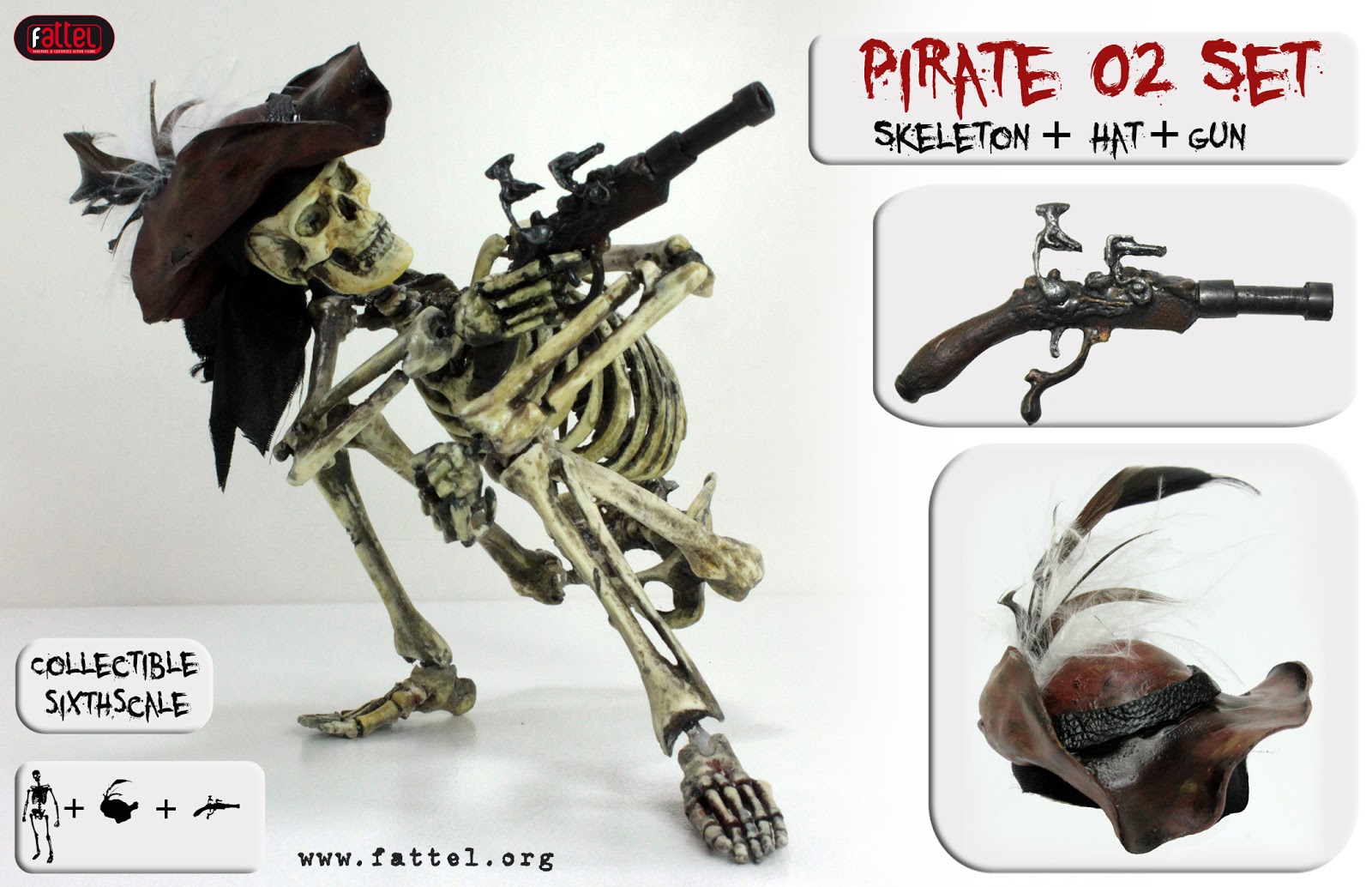 Action figure skeleton by Fattel