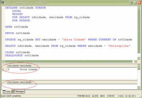PROGRAMAR É SIMPLES !!!: Cursores SQL Server