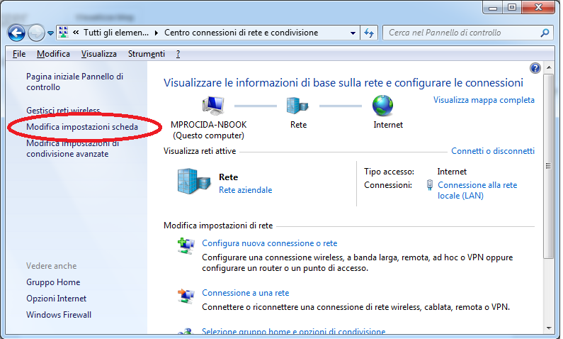 E io condivido: Win7. Priorità di connessioni ad una rete