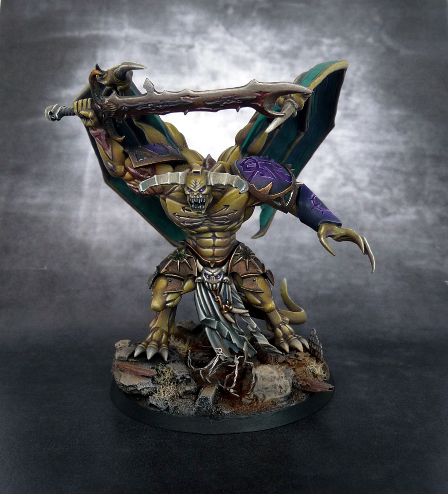 The Brush Brothers: Demonic painting - finished Demon Prince.
