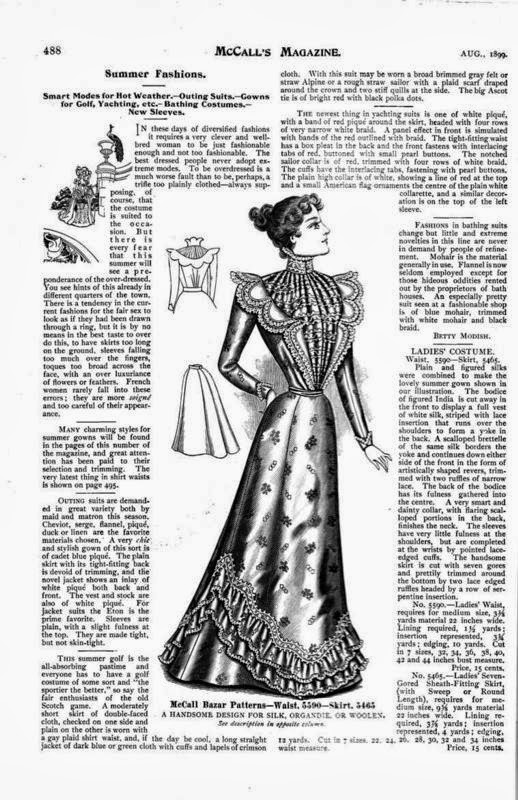 Zinne's Blog: McCall's Magazine August 1899
