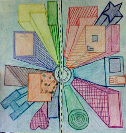 DMS ART: 6th Grade One-Point Perspective Cities