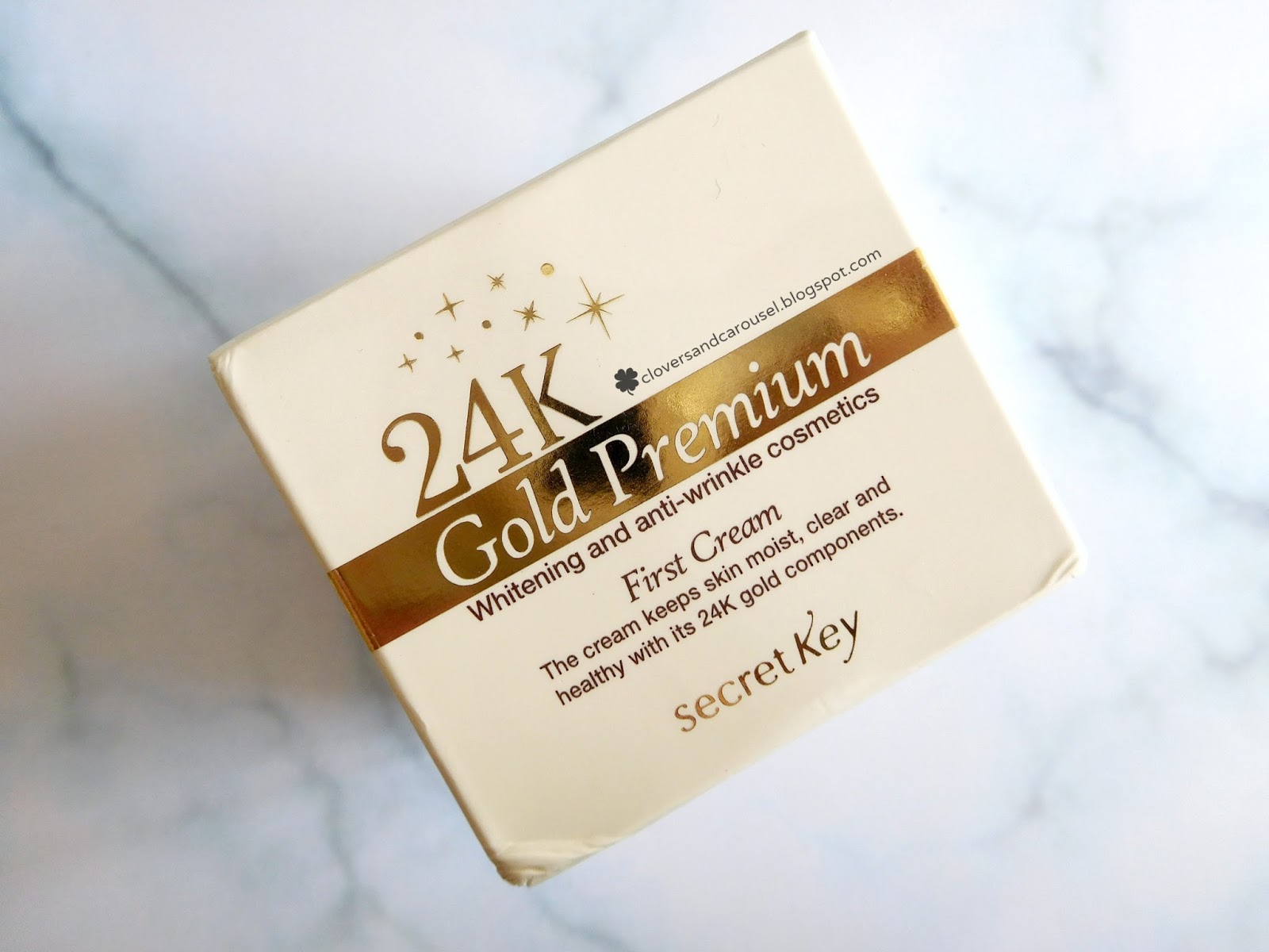clovers and carousel: SECRET KEY 24K Gold Premium First Cream