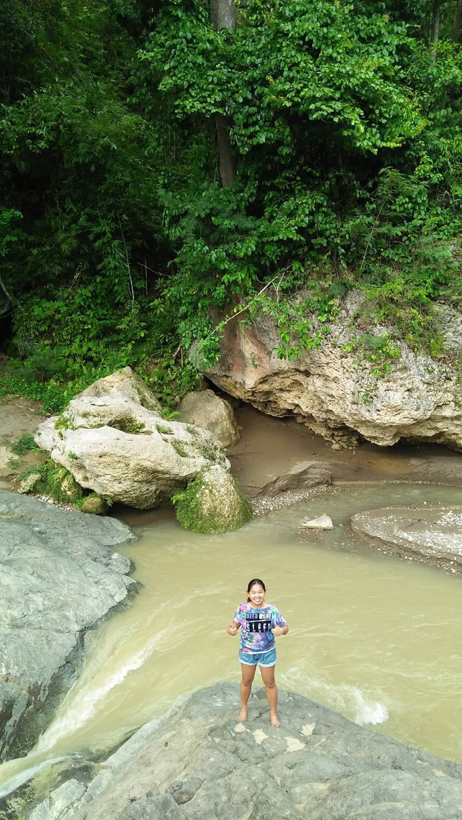 "Feeling hyped at Bugasok Falls"