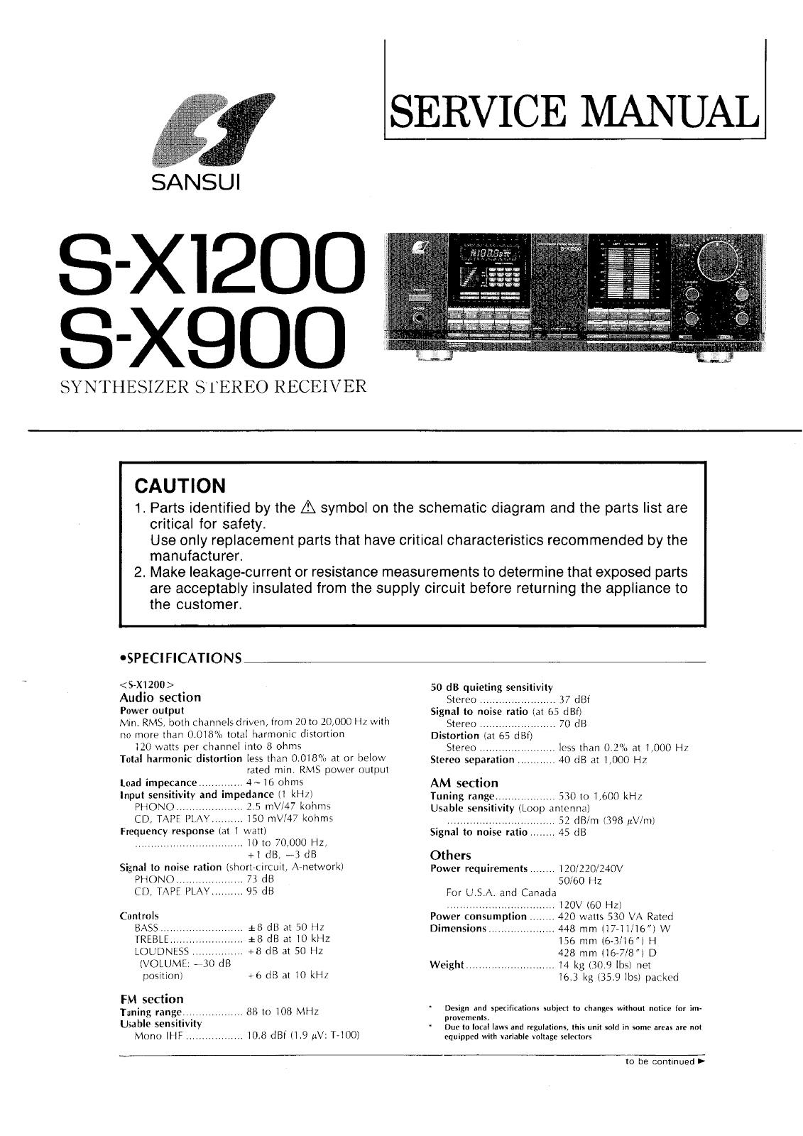 Sansui S-X900 - Stereo Receiver | AudioBaza