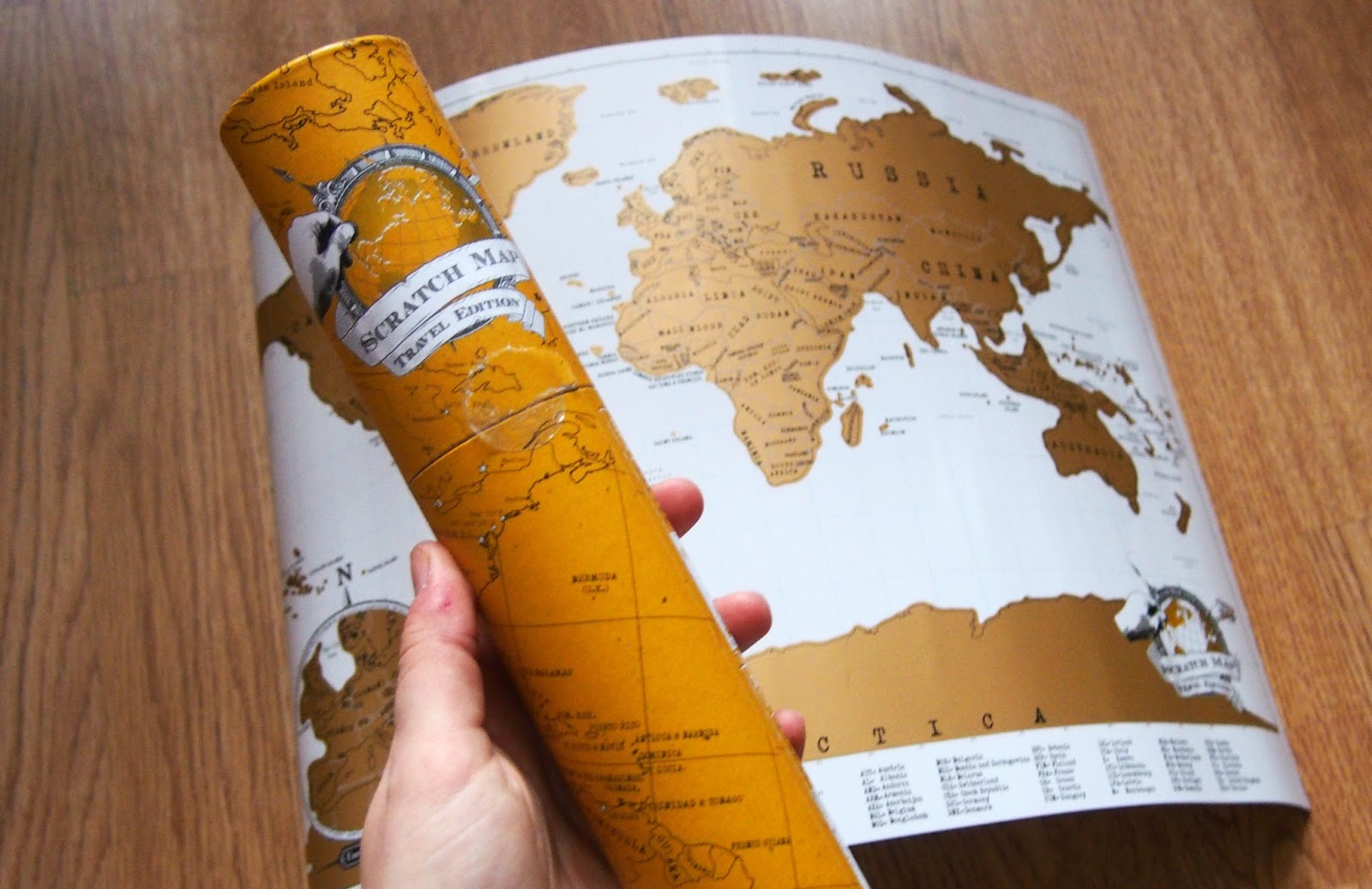 Scratch Away World Map – UpYourVlog